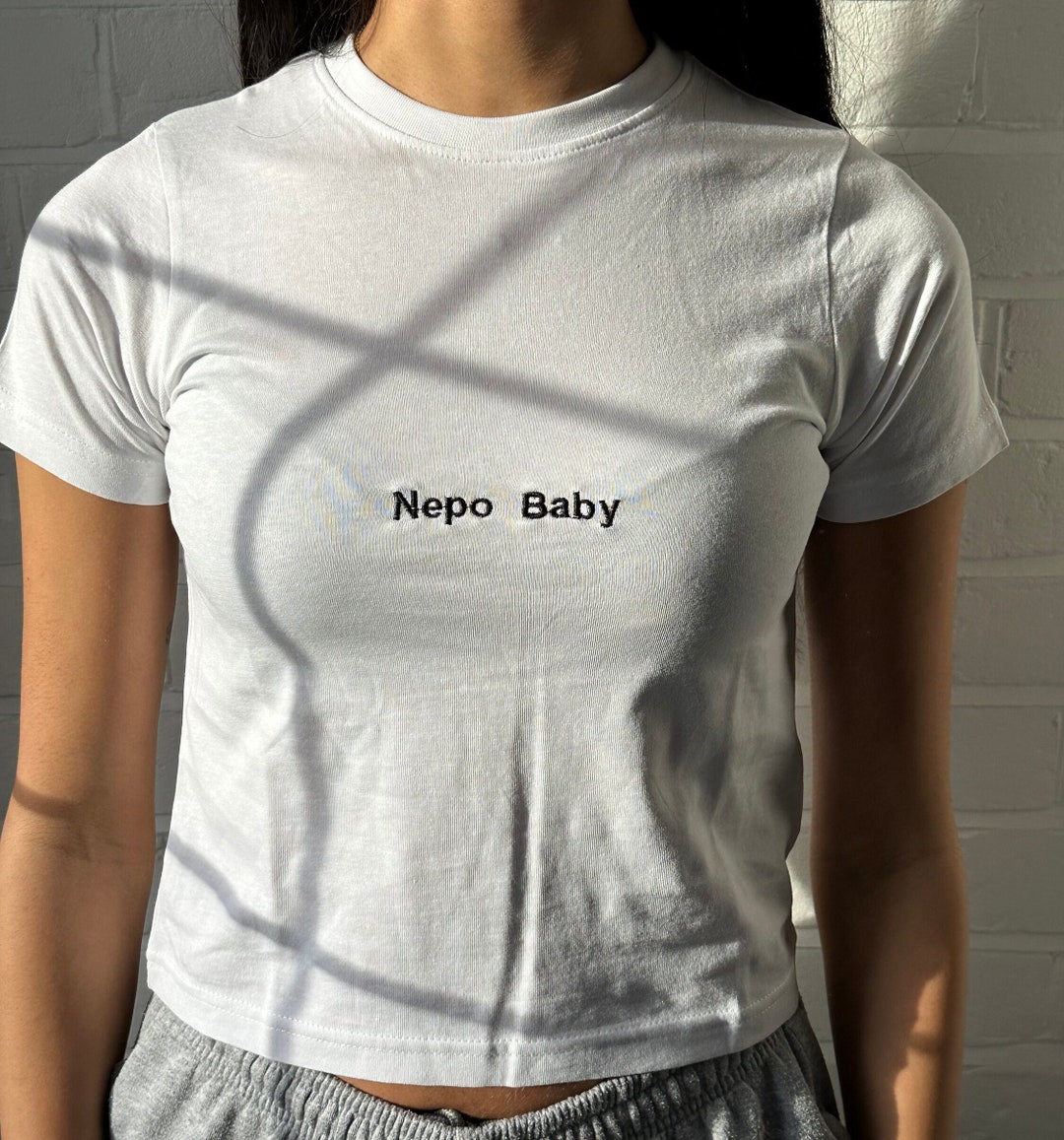 Nepo Baby Tshirt Y2k Style Baby Tee Hailey Beiber Fans - Etsy