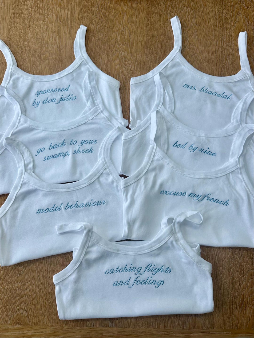 Custom Text Tank Top Personalised Tank Top Embroidered Tank Top Custom ...