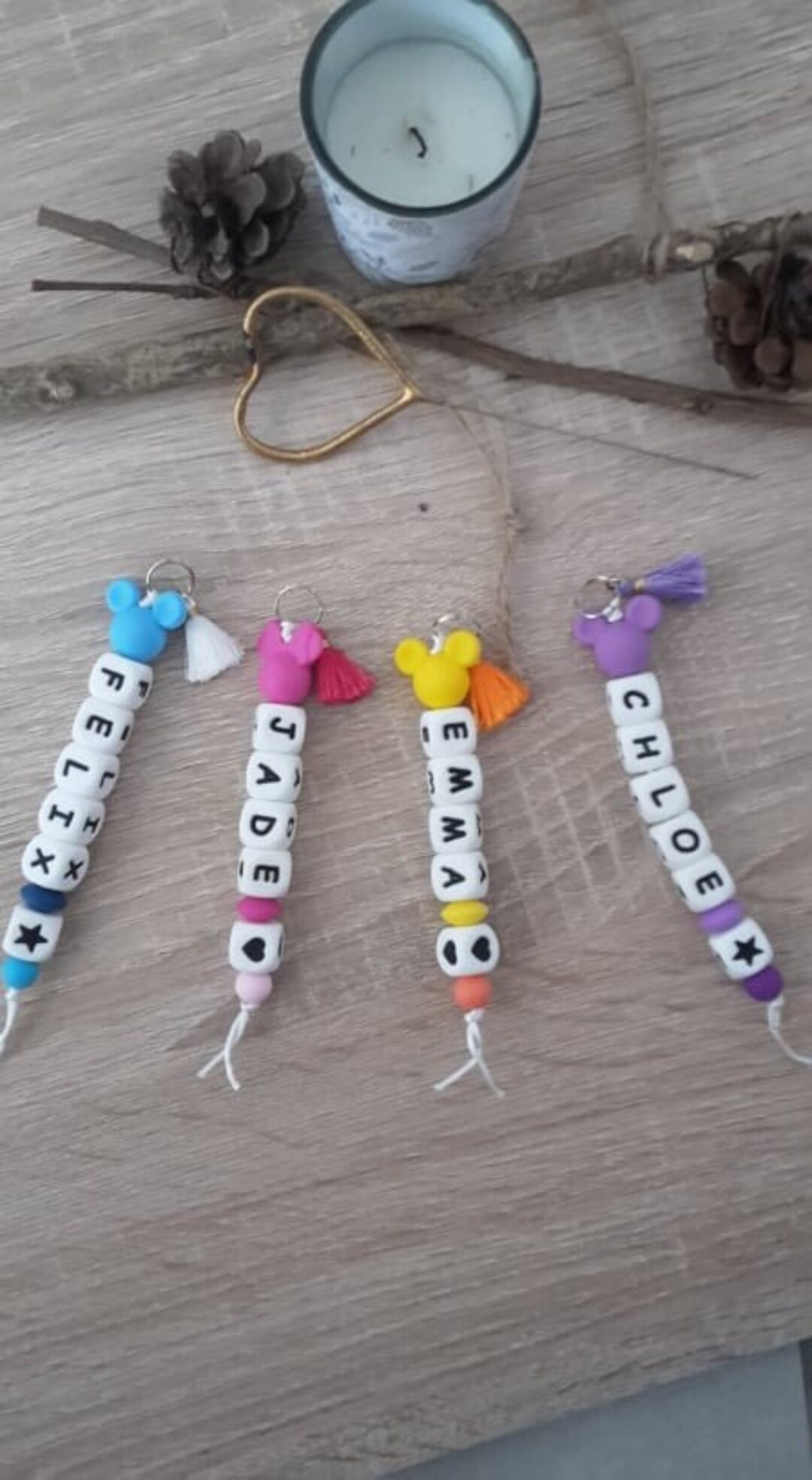 Personalized Mickey Keychain - Etsy