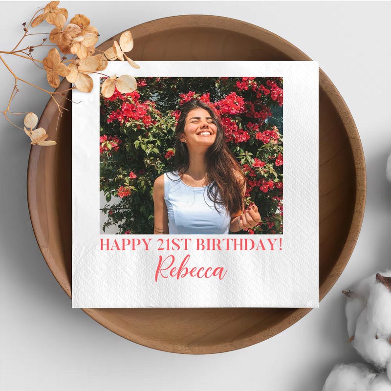 Custom Photo Napkins and Plates - Etsy