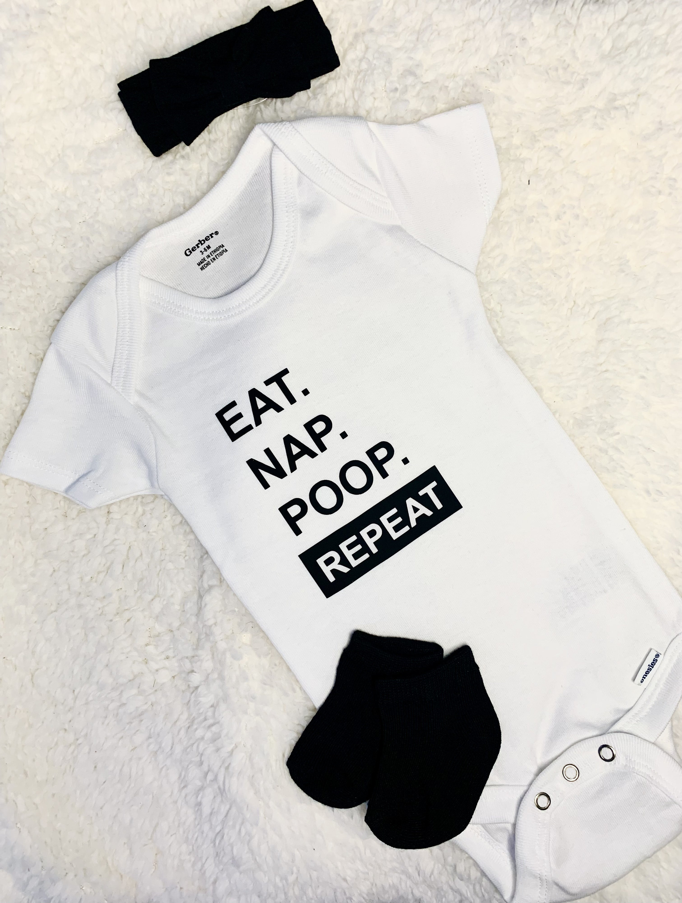 Custom Onesie / Eat Nap Poop Repeat / Funny Baby Gifts/ Baby Gifts - Etsy
