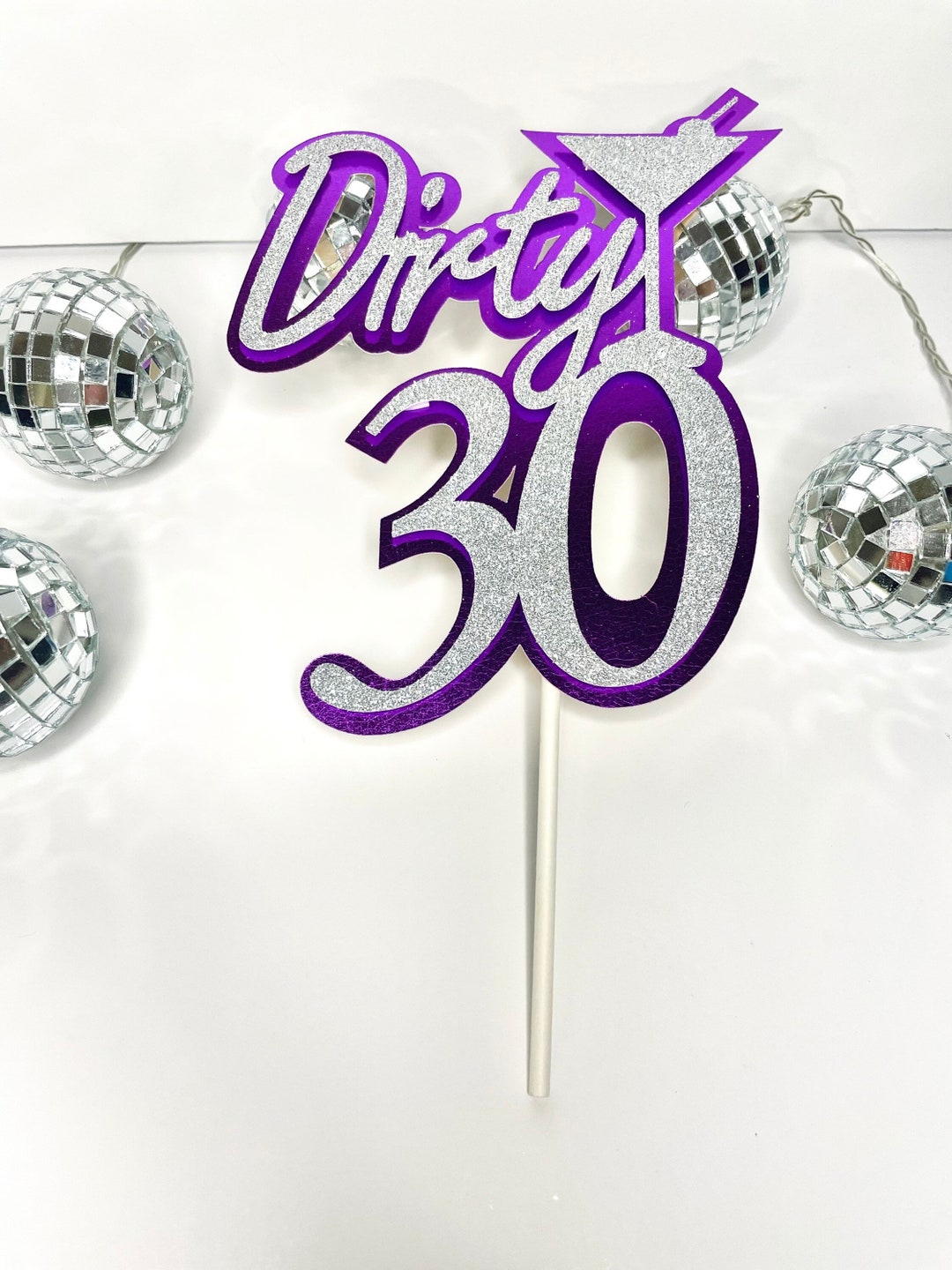 Dirty Thirty 3D Cake Topper - Etsy