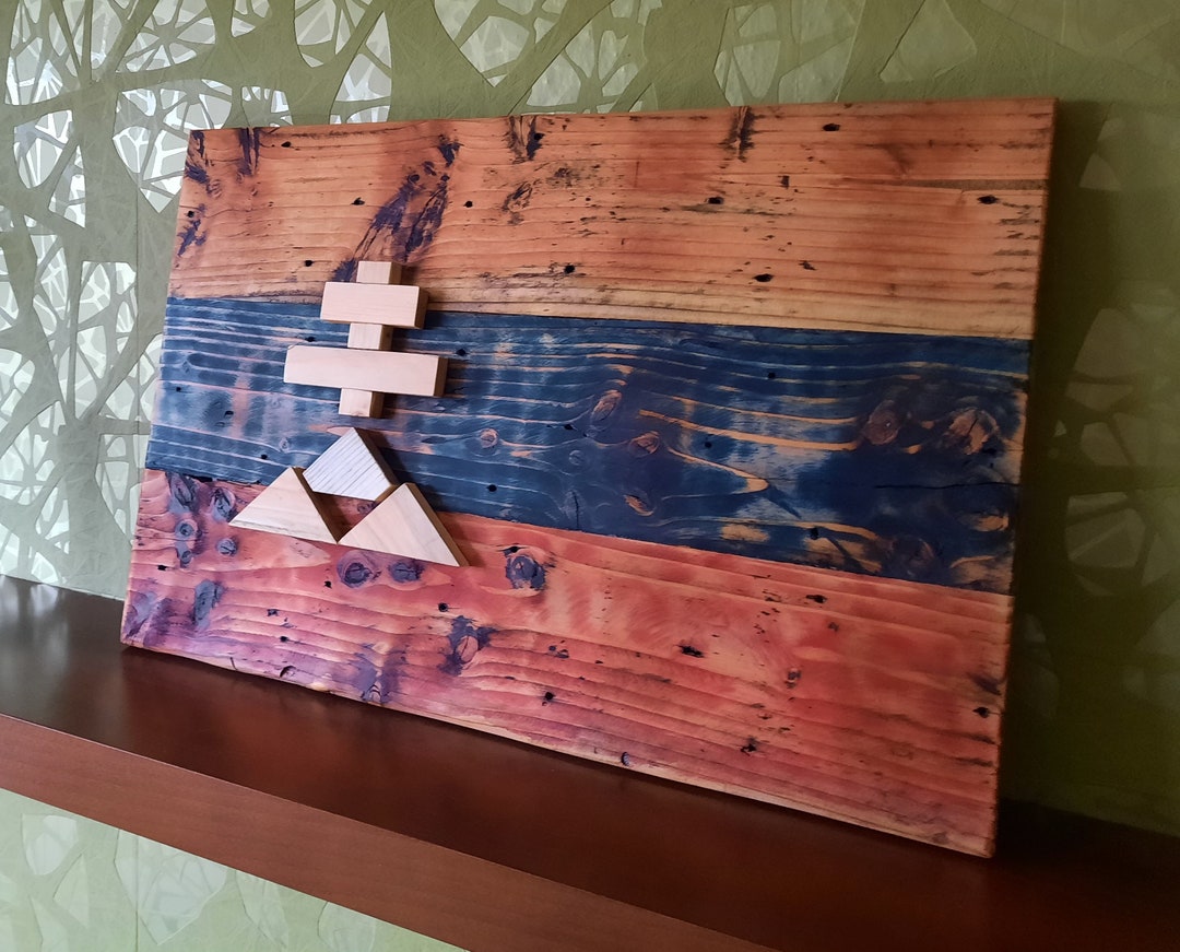 Rustic Wooden Slovak Flag: Wall Decor, Slovakia Sign - Etsy