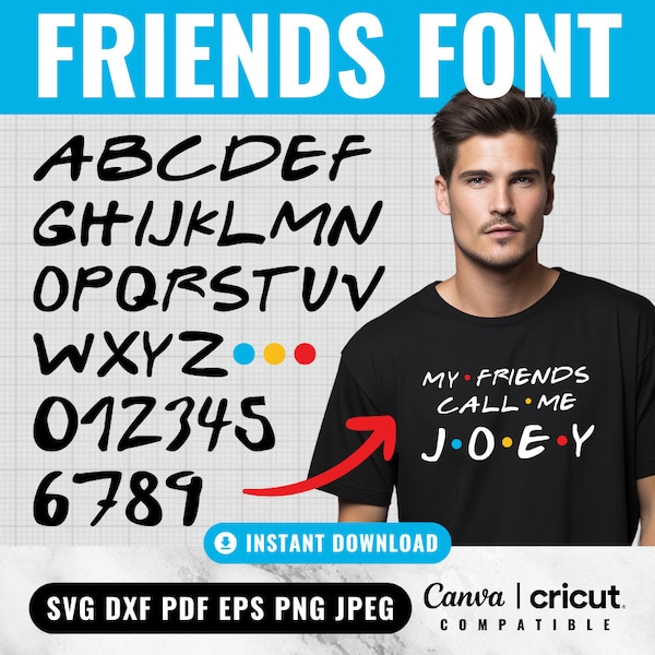 Friends Font - Etsy