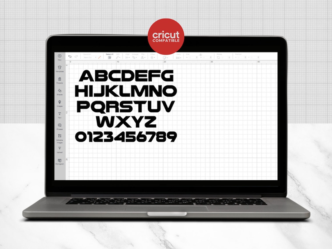 Stanley Tumbler Alphabet SVG: Custom Font for Cricut & Canva (digital ...