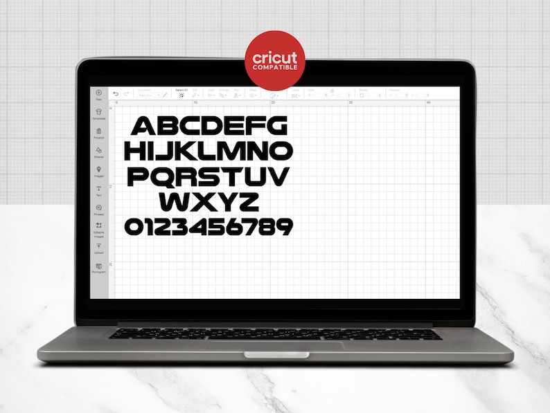 Stanley Tumbler Alphabet SVG: Custom Font for Cricut & Canva (digital ...