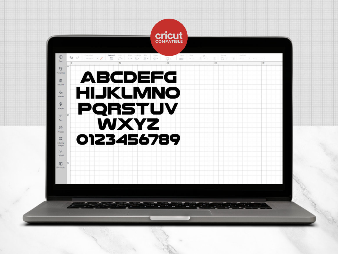 Stanley Tumbler Alphabet SVG: Custom Font for Cricut & Canva (digital ...