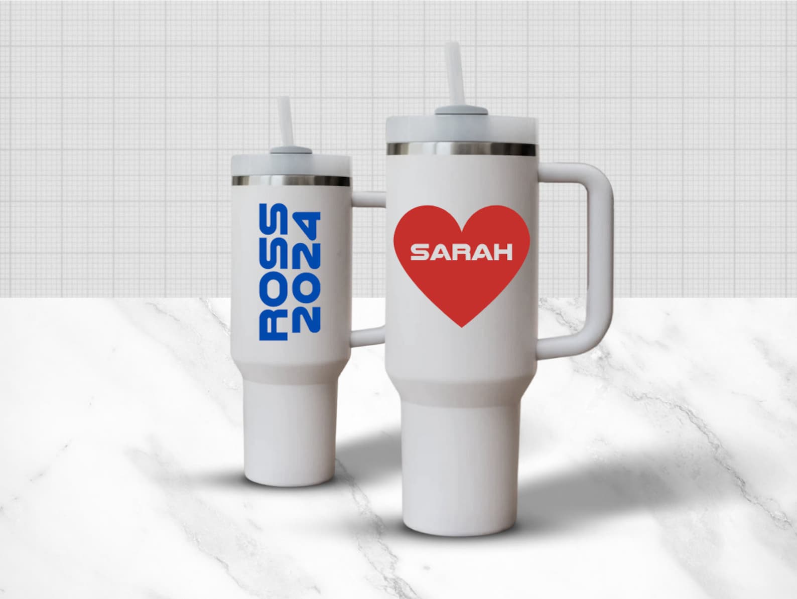 Stanley Tumbler Alphabet SVG: Custom Font for Cricut & Canva (digital ...