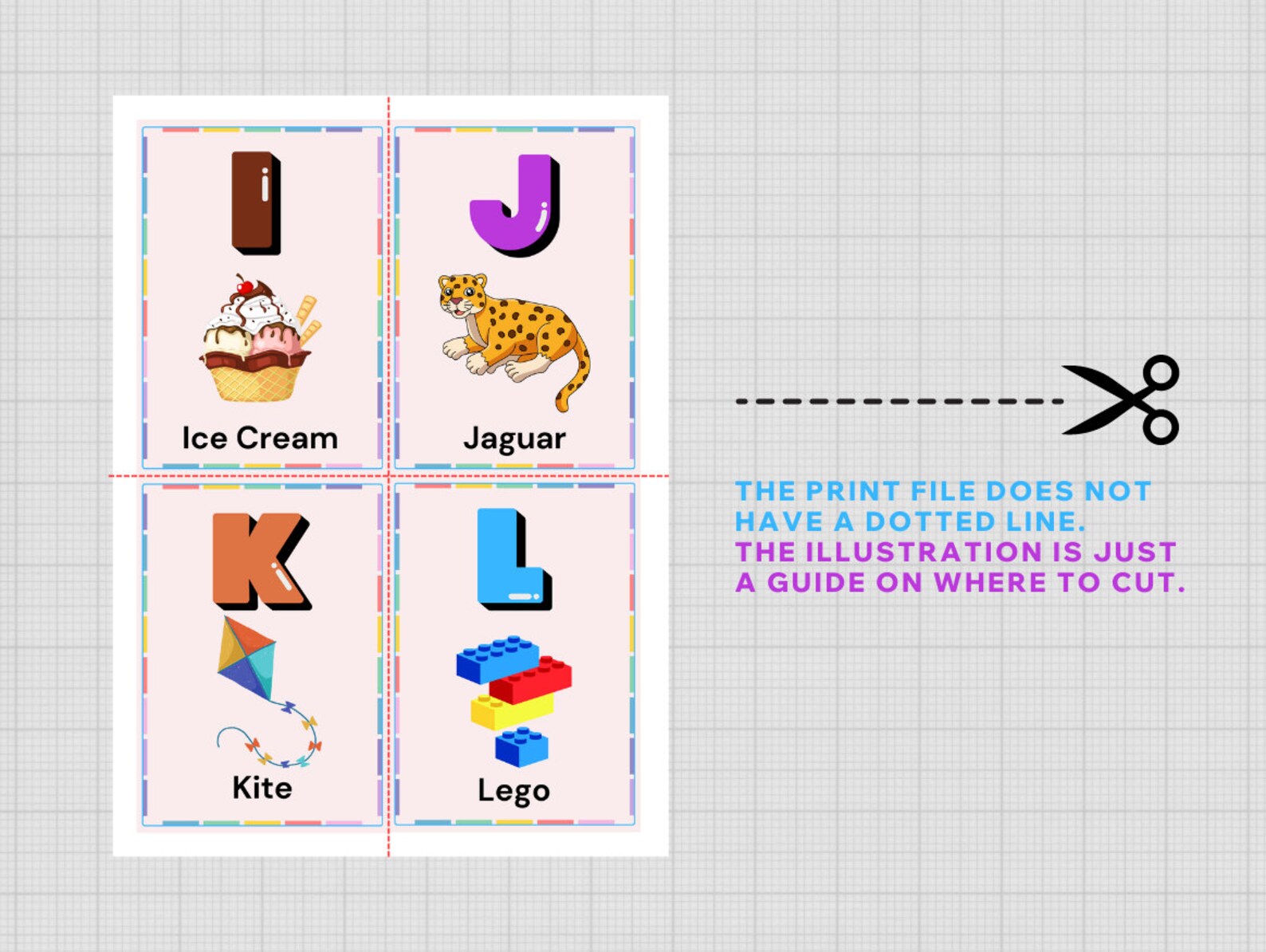 26 ABC Flash Cards, Educational A-Z Flash Cards, Alphabet Cards ...