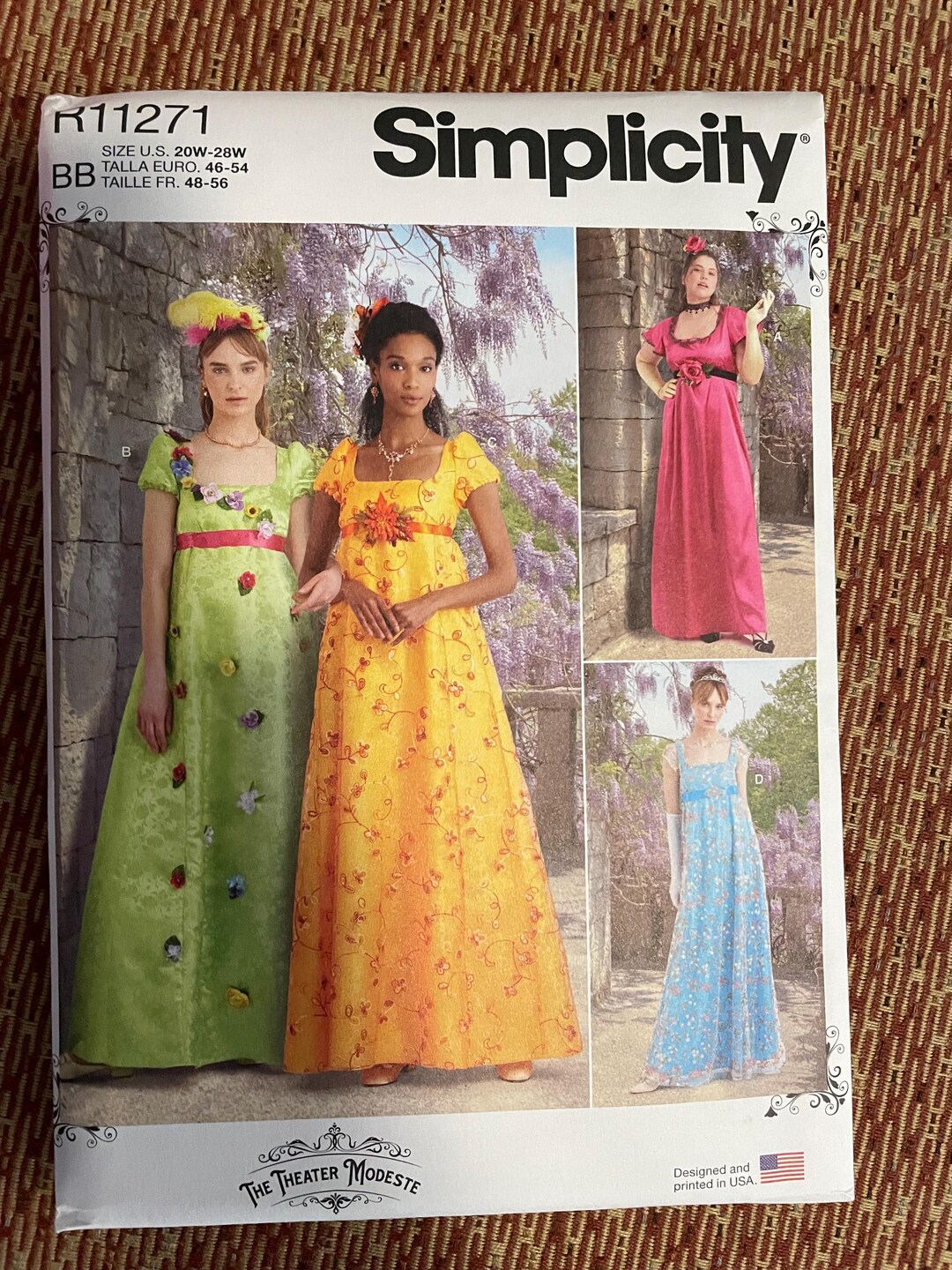 Misses’ & Women’s Regency Era Style Dresses US 20W-28W - Etsy
