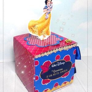 Snow White - Favors Boxes Personalized, Party Supplies Tags Digital ...