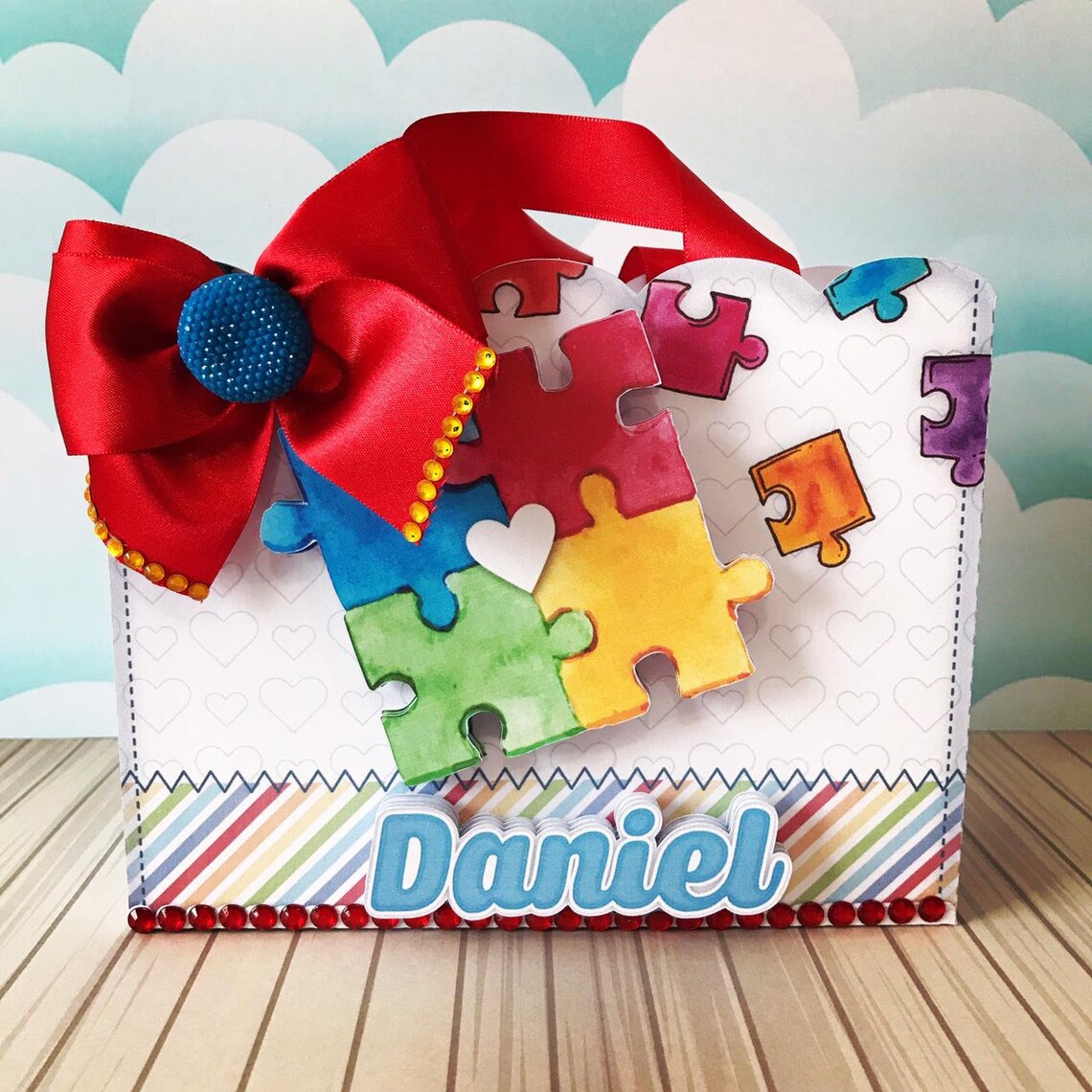 Autism Party Favors Boxes Personalized Party Supplies Tags - Etsy