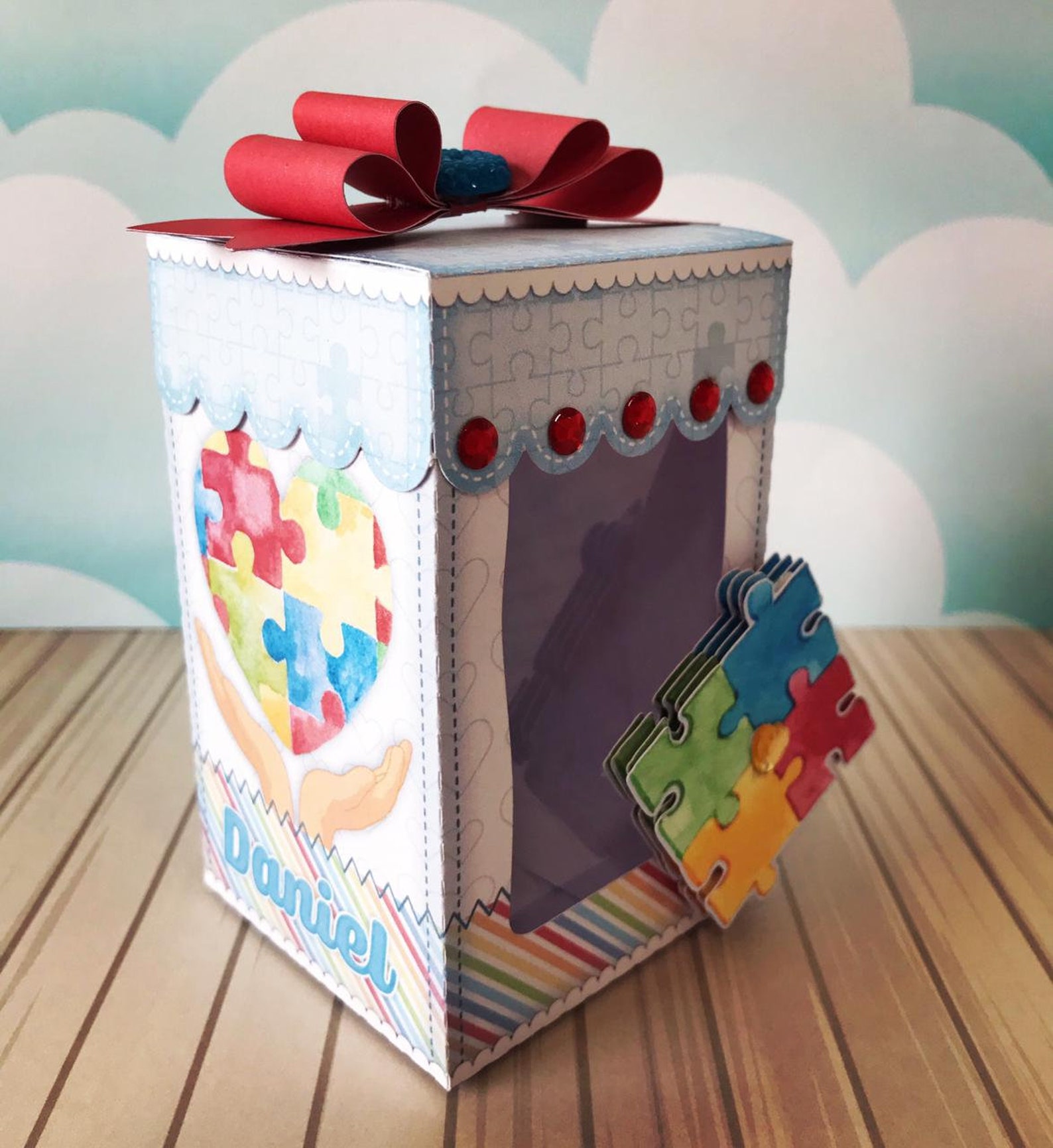 Autism Party Favors Boxes Personalized Party Supplies Tags | Etsy