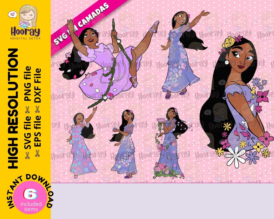 Isabela SVG, Isabela Cut File, Isabela Art, Encanto Svg, Isabela Vector ...