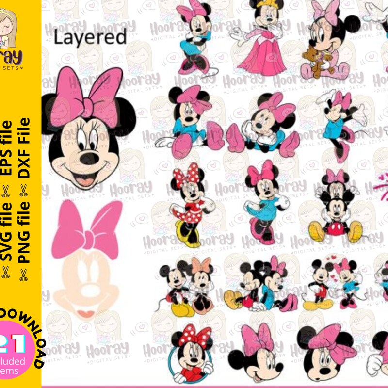 Minnie Mouse Svg - Etsy