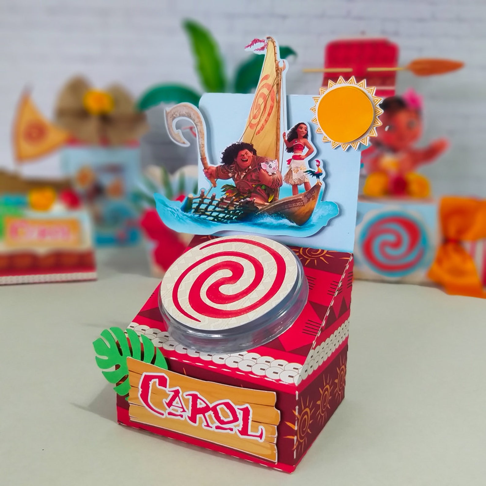 Moana Baby - Favors Boxes Personalized, Party Supplies Digital, Cake ...