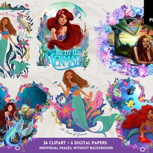African Mermaid PNG Files, Little Mermaid 2023 PNG, African Girl Magic ...