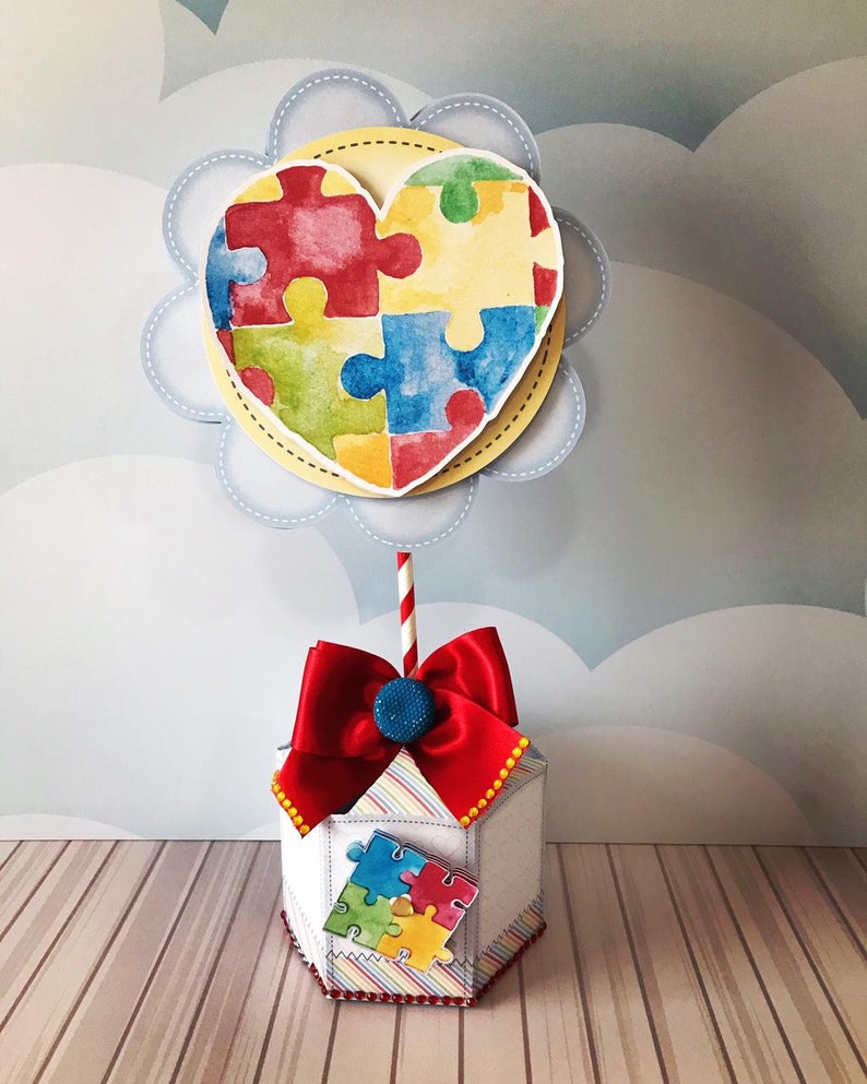 Autism Party Favors Boxes Personalized Party Supplies Tags | Etsy