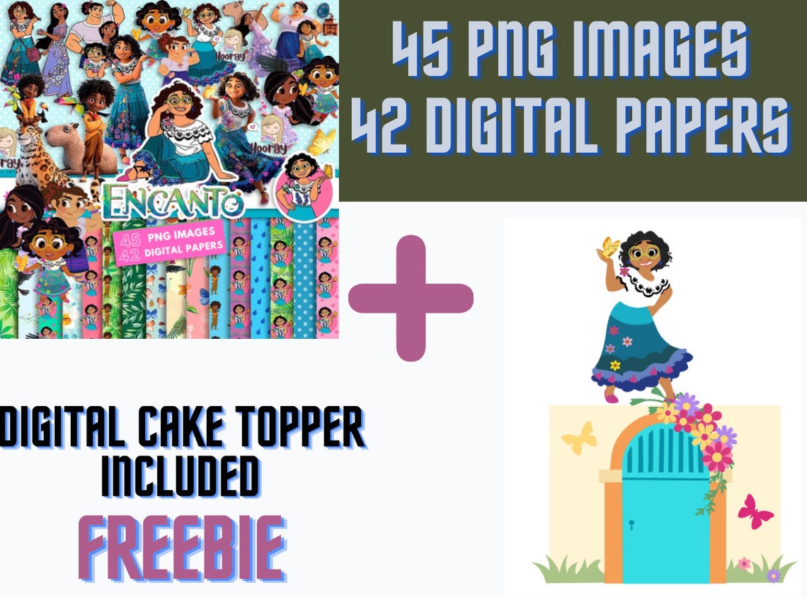 Encanto Clipart Encanto Paper Encanto Digital Paper Download - Etsy