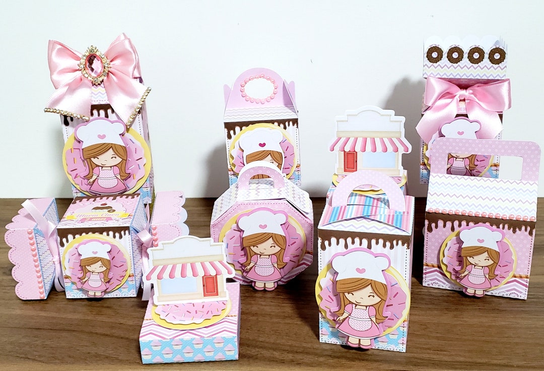 Donuts Sweet Candy Party - Favors Boxes Personalized, Party Supplies ...