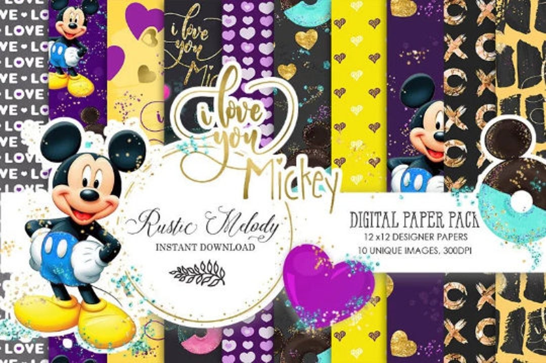 Mickey Paper High Quality Mickey Paper Mickey Digital Paper Download ...