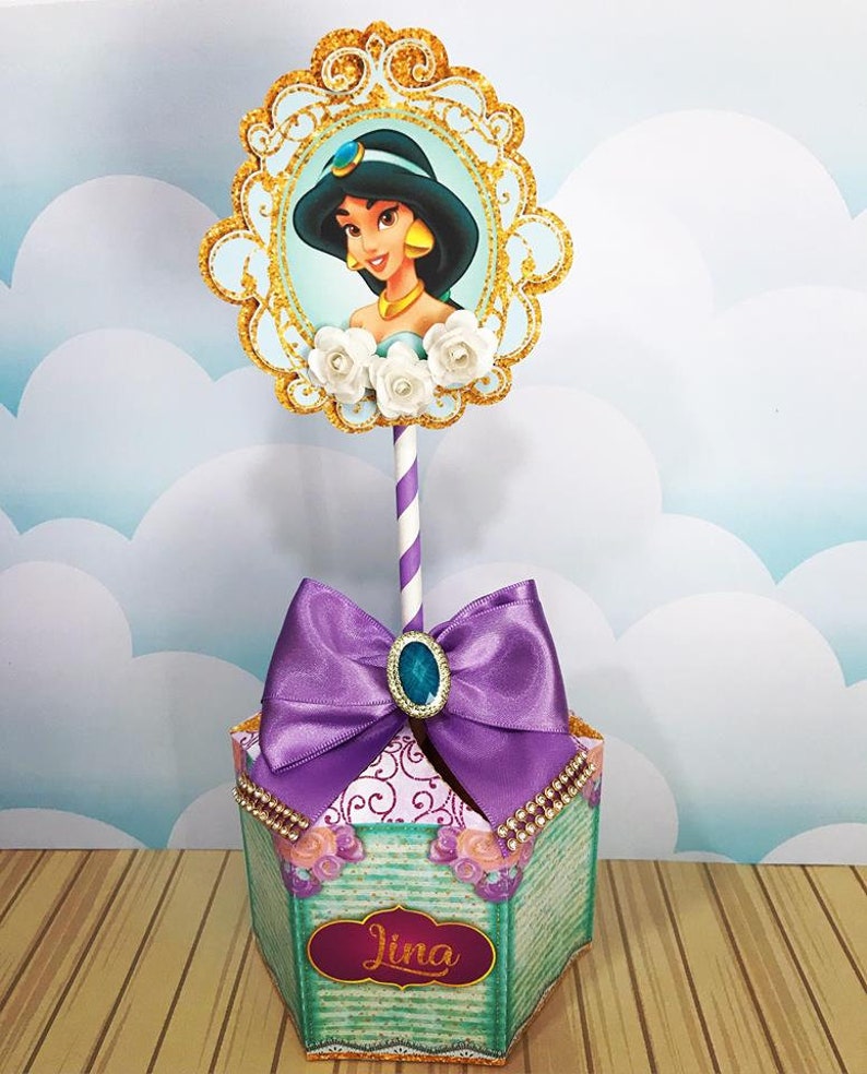 Jasmine Birthday Party Kit – Personalized Favors, Tags (digital ...