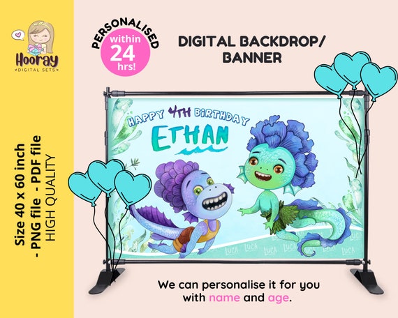 Custom Luca Backdrop/banner 40' X 60' 300 DPI High - Etsy