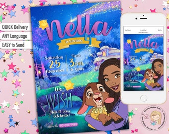 Editable Wish Birthday Party Invitation | Wish Movie Party | Princess ...