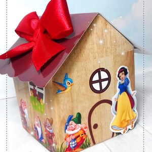 Snow White - Favors Boxes Personalized, Party Supplies Tags Digital ...