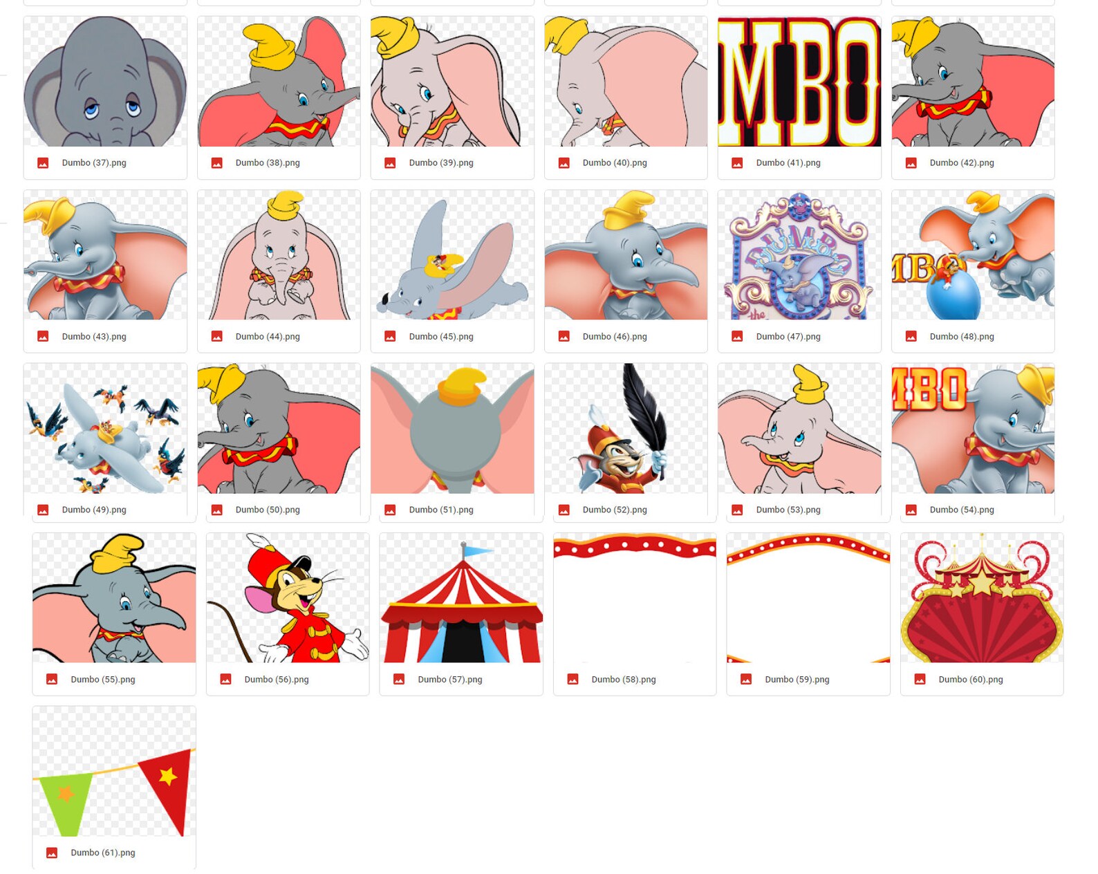Mega Bundle Dumbo Clipart Dumbo Paper Dumbo Digital Paper - Etsy UK