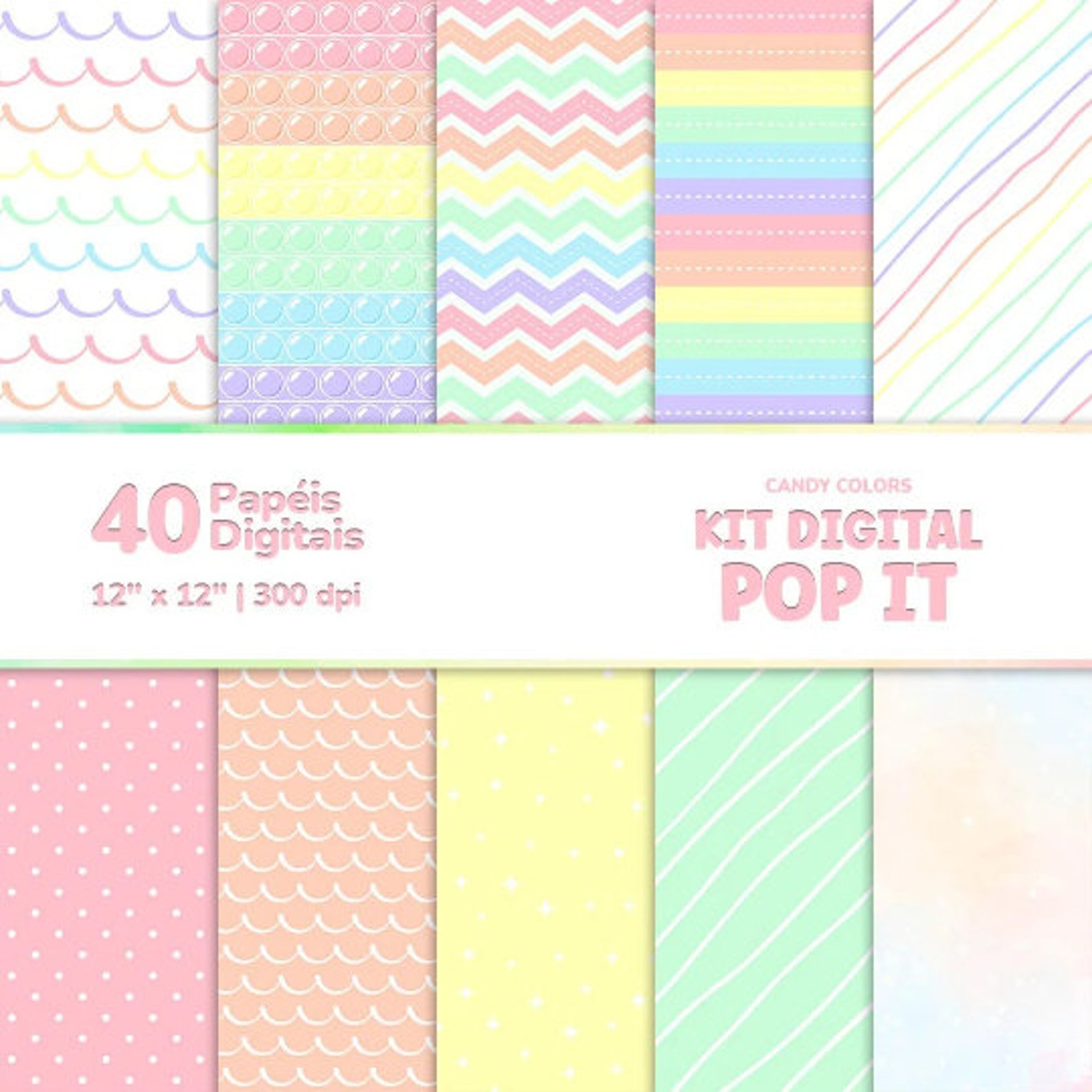 POP IT Candy Colour Clipart Pop It Candy Colour Paper Pop It - Etsy