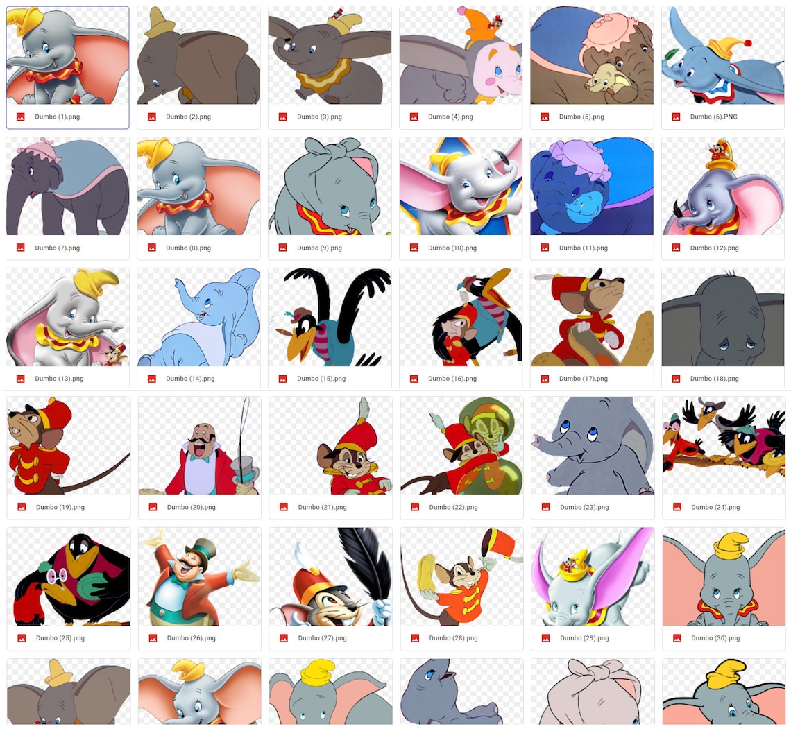 Mega Bundle Dumbo Clipart Dumbo Paper Dumbo Digital Paper - Etsy