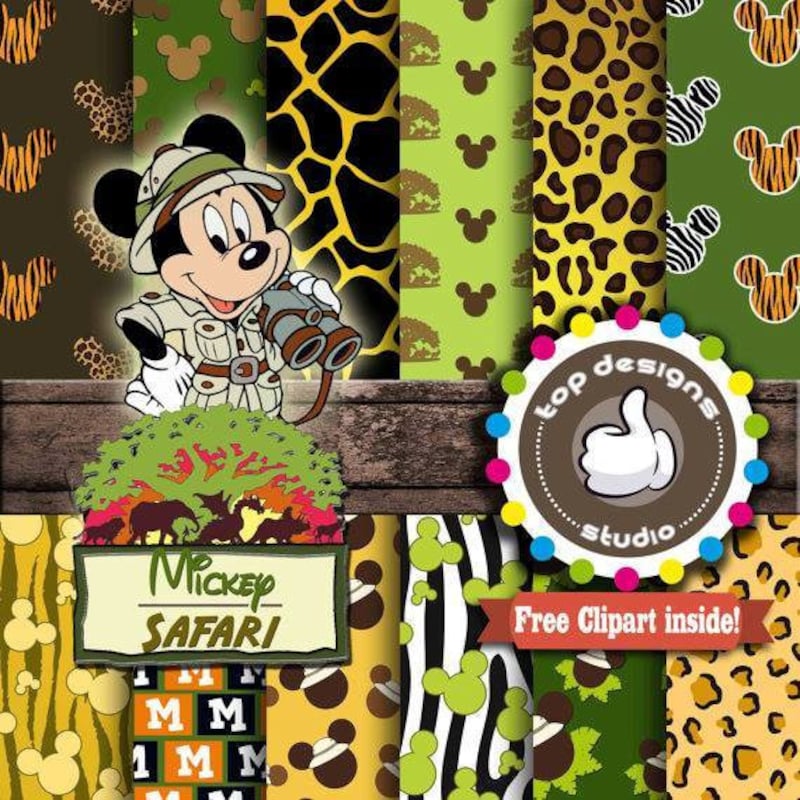 Safari Digital Paper - Etsy