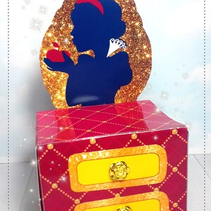 Snow White - Favors Boxes Personalized, Party Supplies Tags Digital ...