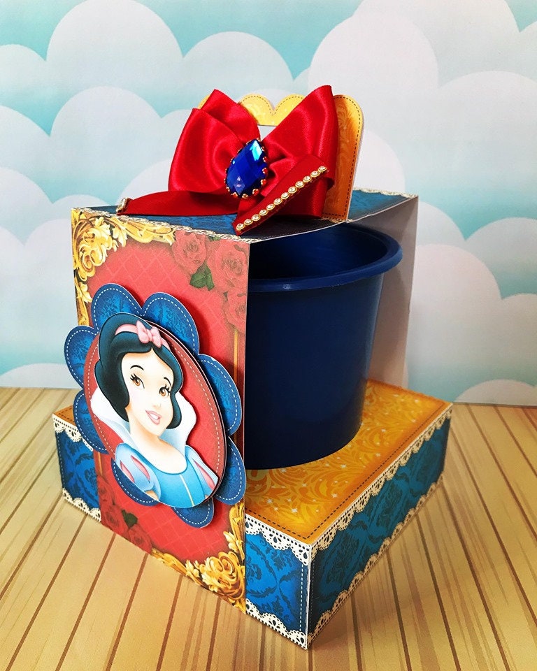Snow White - EASY Templates Favors Boxes Personalized, Party Supplies ...