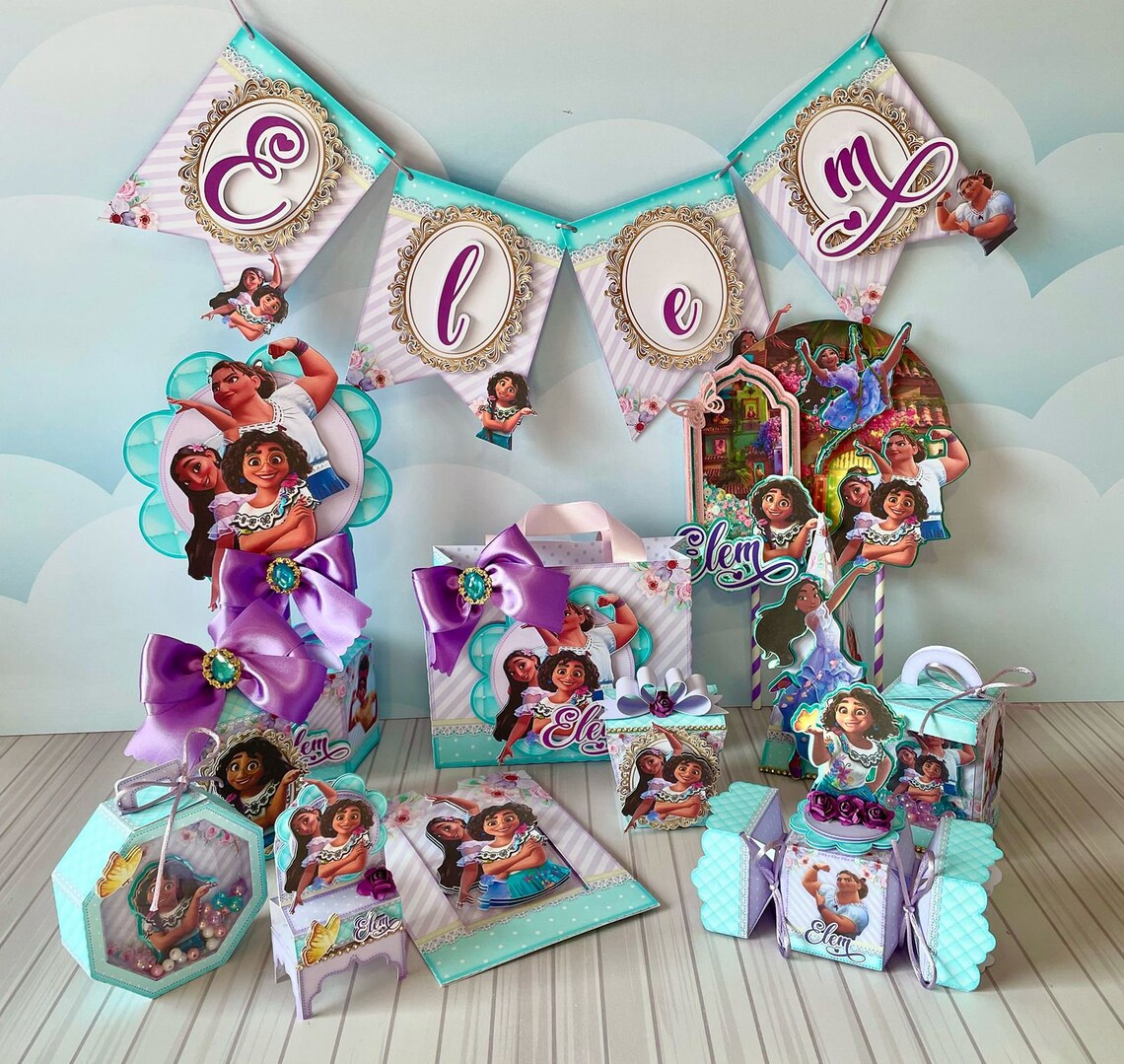 Encanto - Favors Boxes Personalized, Party Supplies Tags Digital, Cake ...