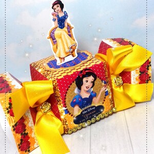 Snow White - Favors Boxes Personalized, Party Supplies Tags Digital ...