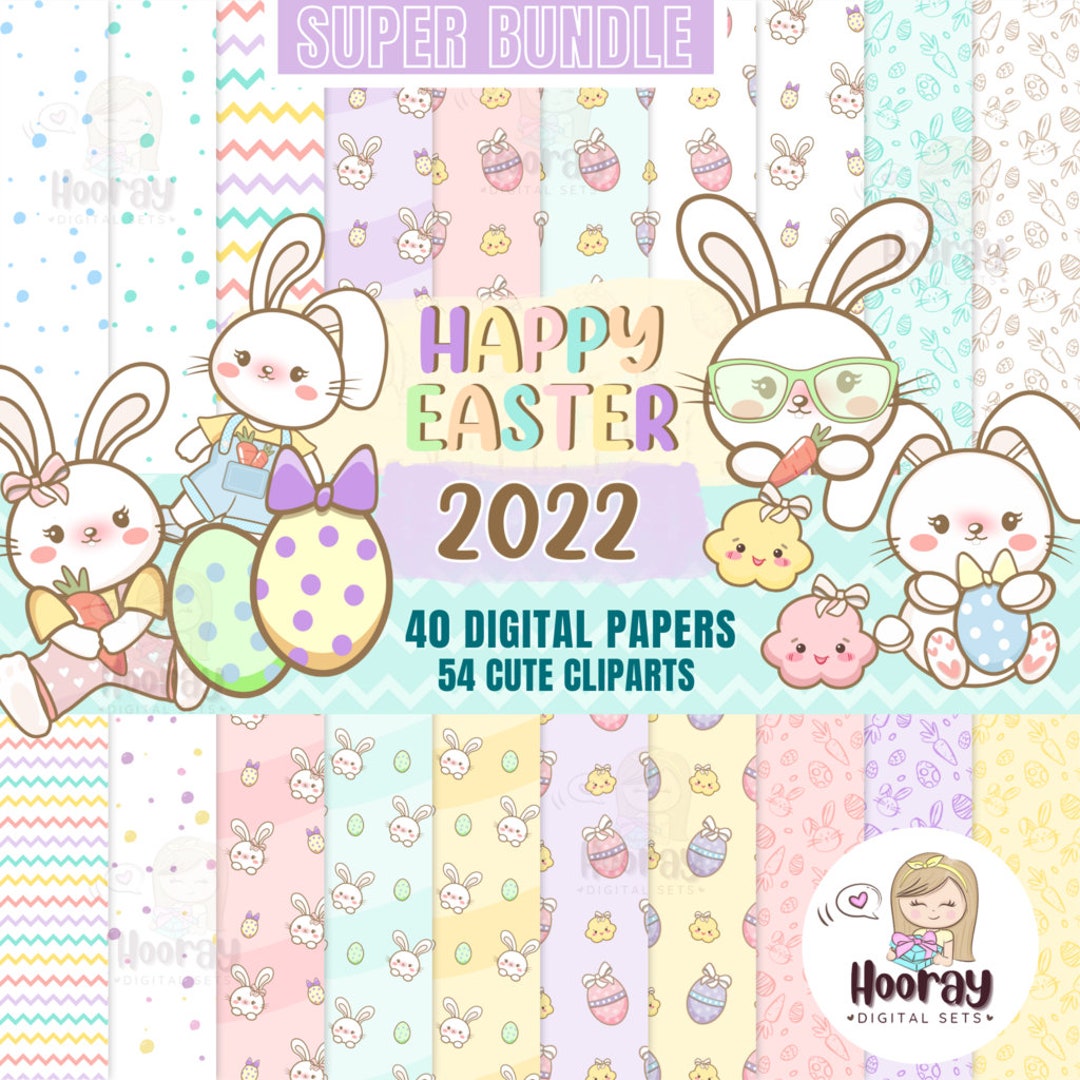 Easter Clipart Easter Paper Easter Digital Paper Download – Instant ...