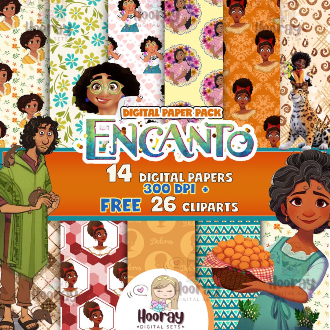 Encanto Clipart Encanto Paper Encanto Digital Paper Download Madrigal ...