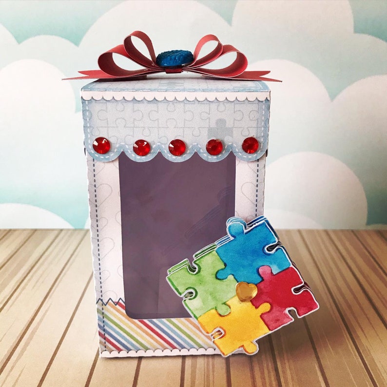 Autism Party Favors Boxes Personalized Party Supplies Tags | Etsy