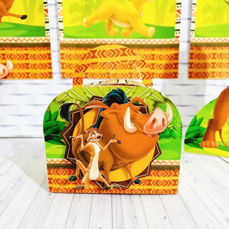 The Lion King Party Kit – Personalized Favor Boxes, Cake Printable ...