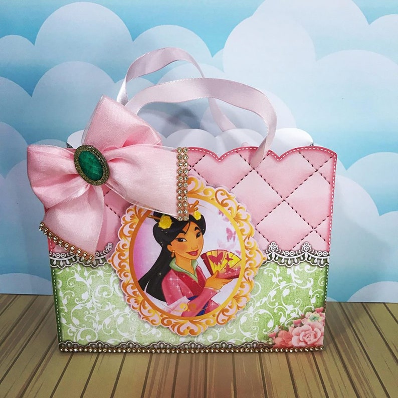 Mulan- Favors Boxes Personalized, Party Supplies Tags Digital, Cake ...