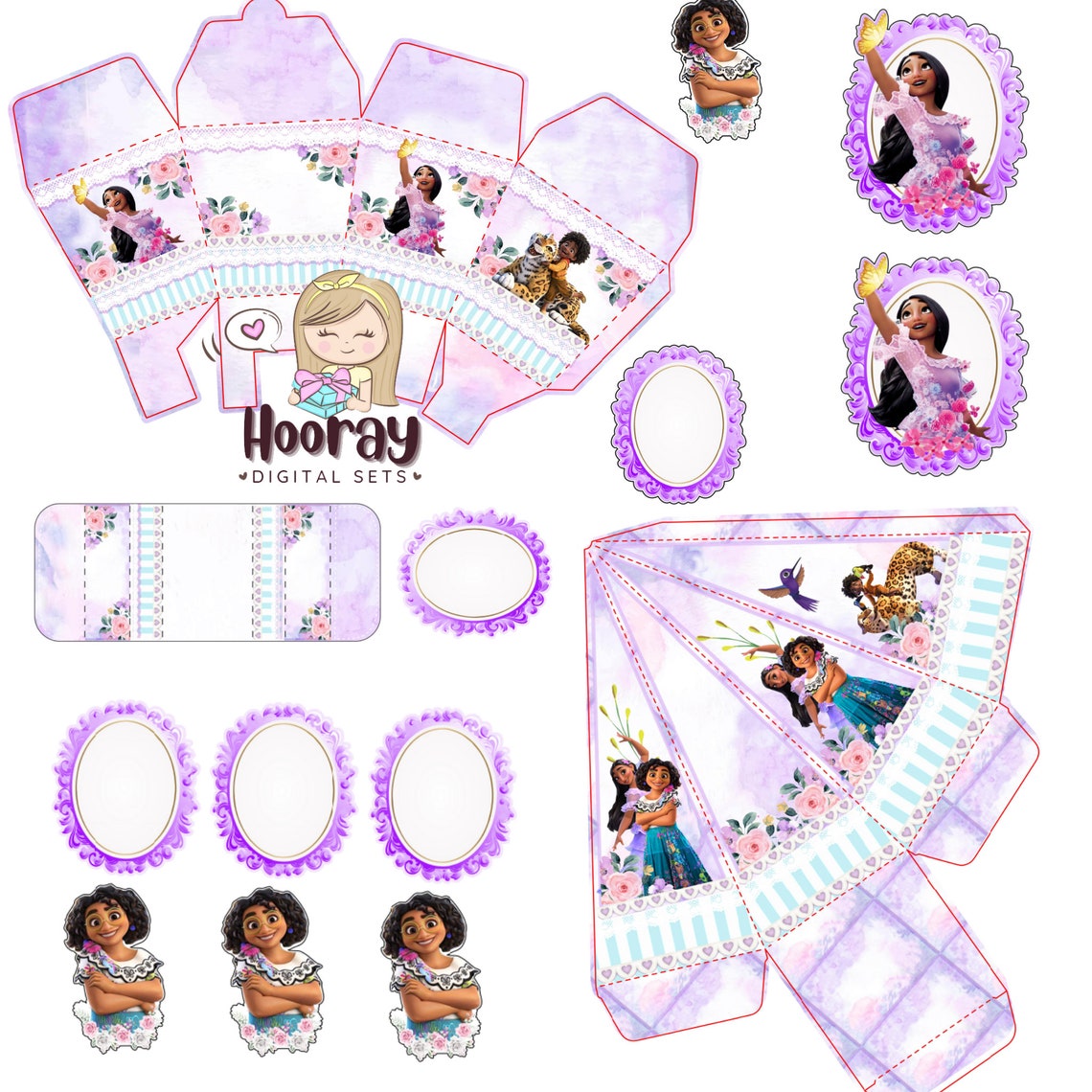 Encanto EASY Templates ENCANTO Party Encanto Favor Boxes - Etsy