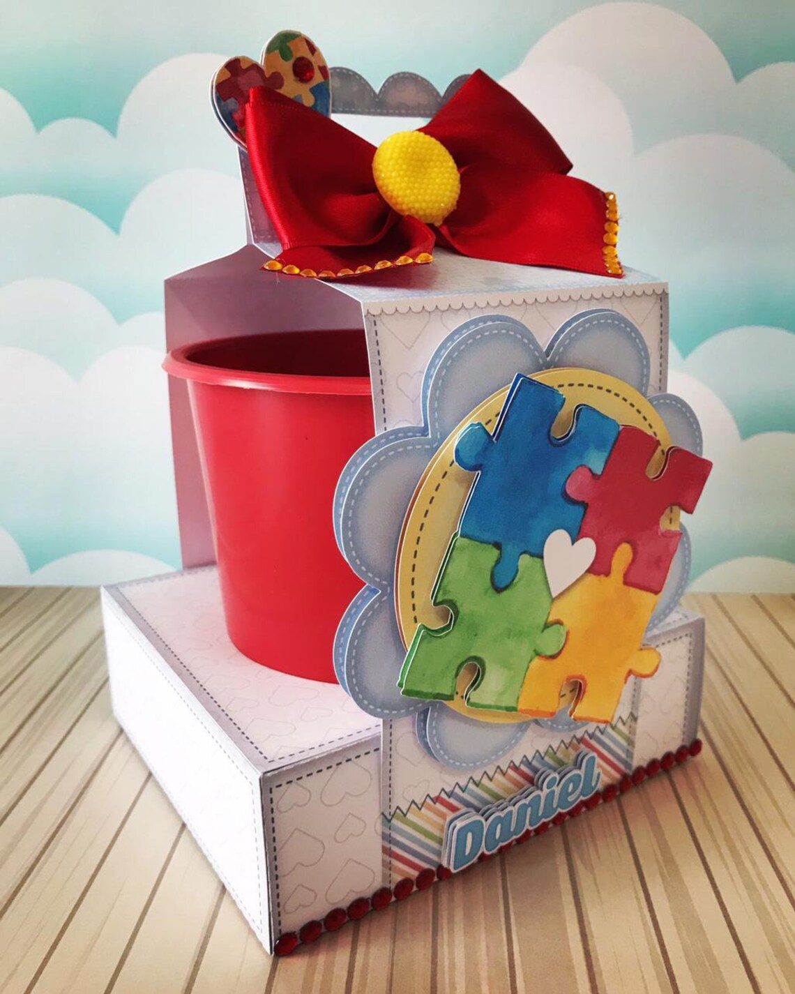 Autism Party Favors Boxes Personalized Party Supplies Tags | Etsy