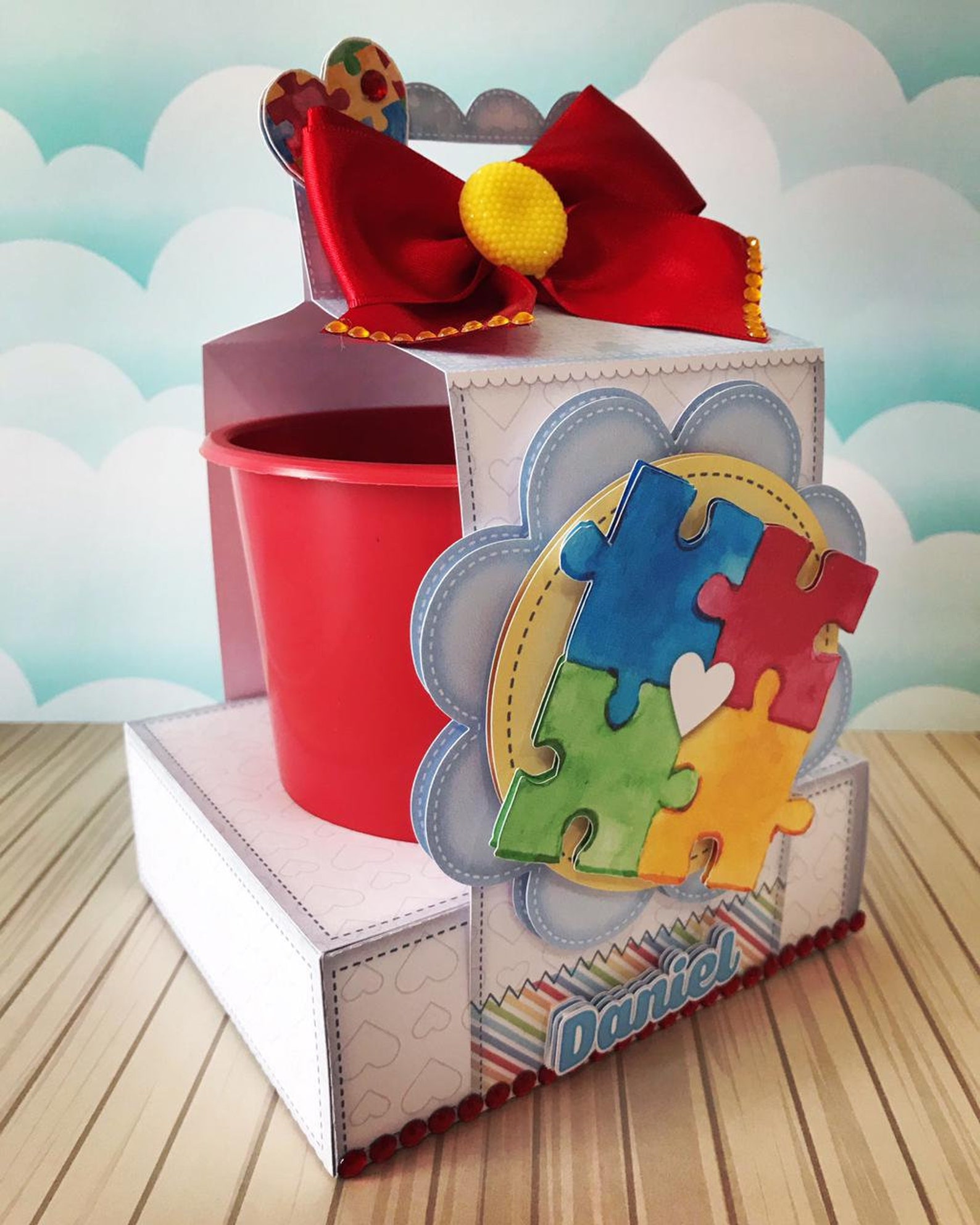Autism Party Favors Boxes Personalized Party Supplies Tags | Etsy