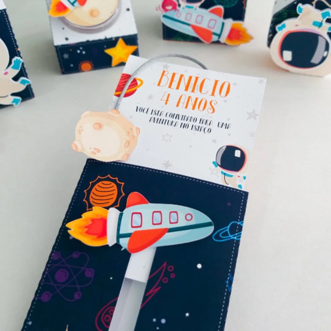 Astronaut Favors Boxes Personalized Party Supplies Tags - Etsy