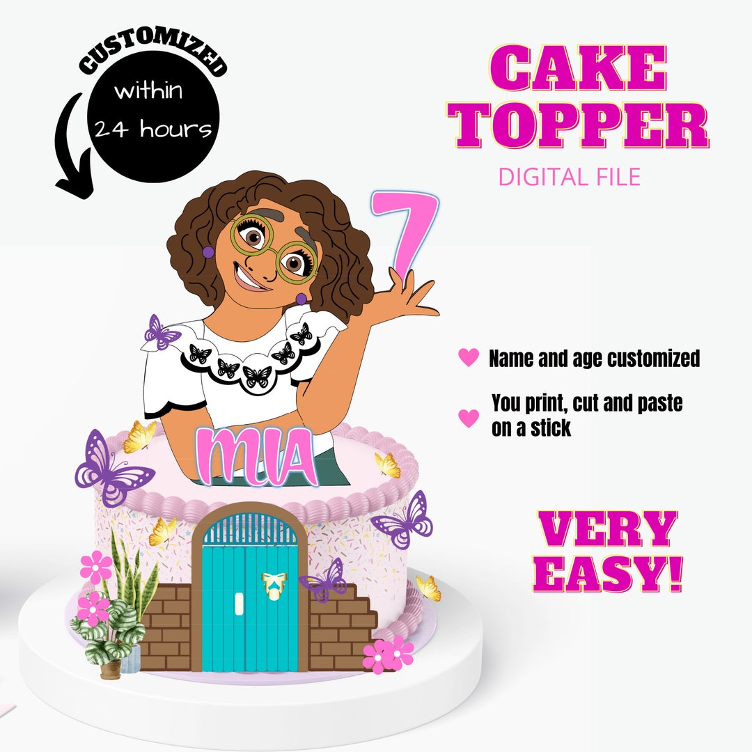 Personalised MIRABEL Encanto Cake Topper, Encanto Birthday, Encanto ...