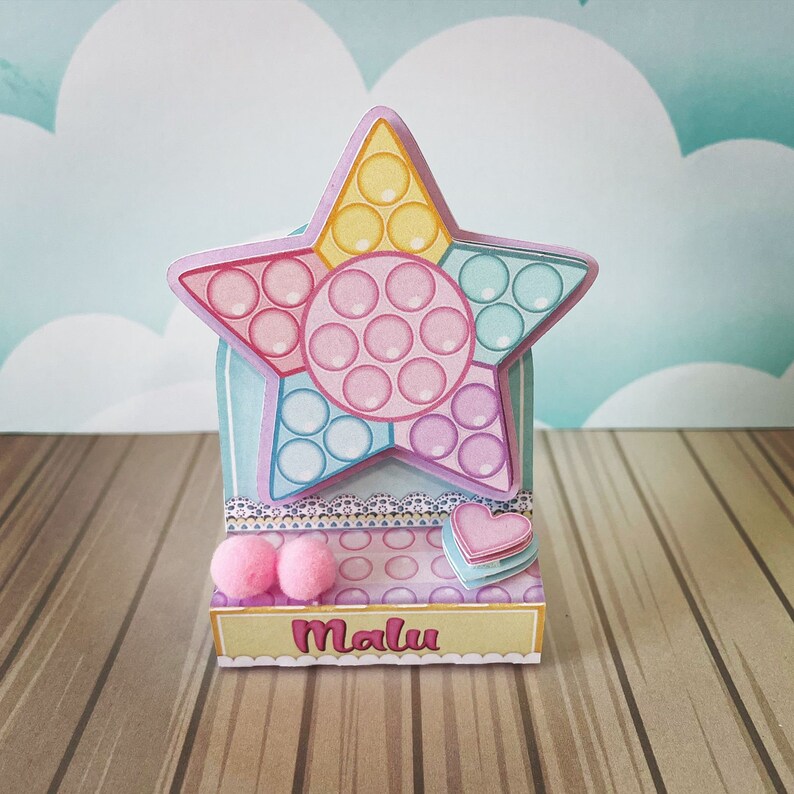 Fidget Toys Pop It - Favors Boxes Personalized, Party Supplies Tags ...
