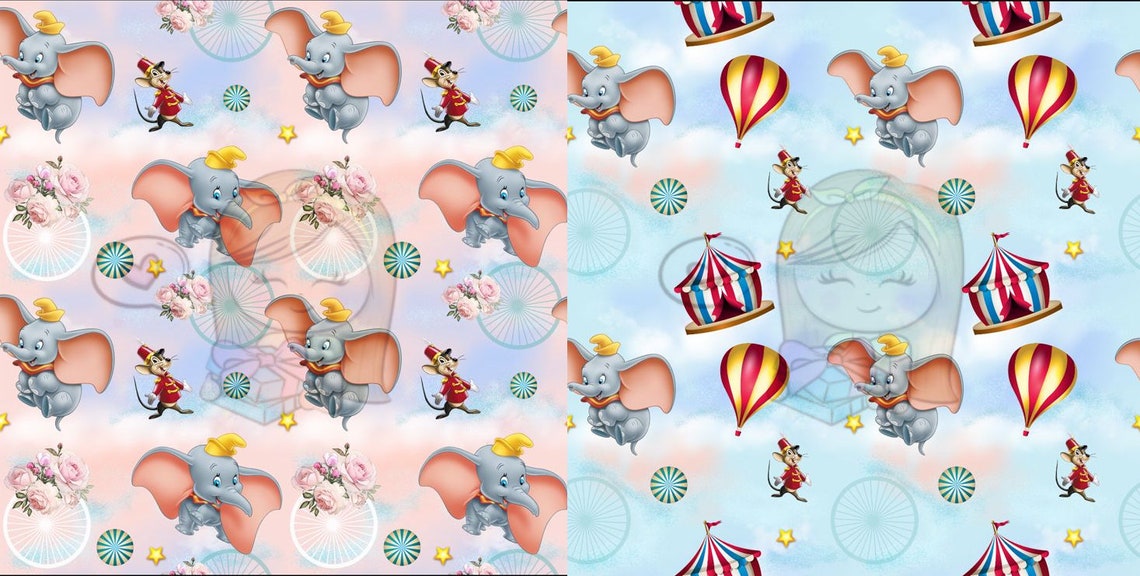 Dumbo Digital Paper Pack – 12x12 Designer Papers (digital Download) - Etsy