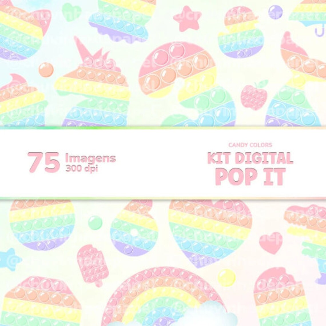 POP IT Candy Colour Clipart Pop It Candy Colour Paper Pop It - Etsy